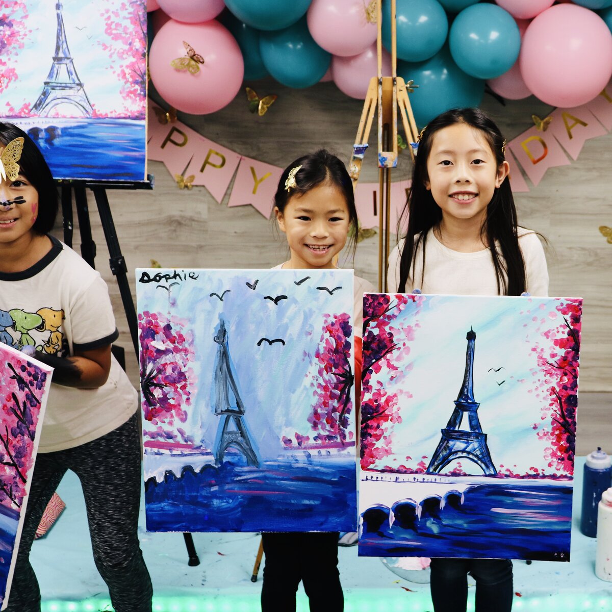 Kids and Family - Paint Night Acrylic Paintings