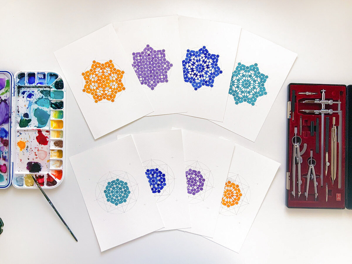 Draw and tile Islamic geometric patterns in with Sandy Kurt