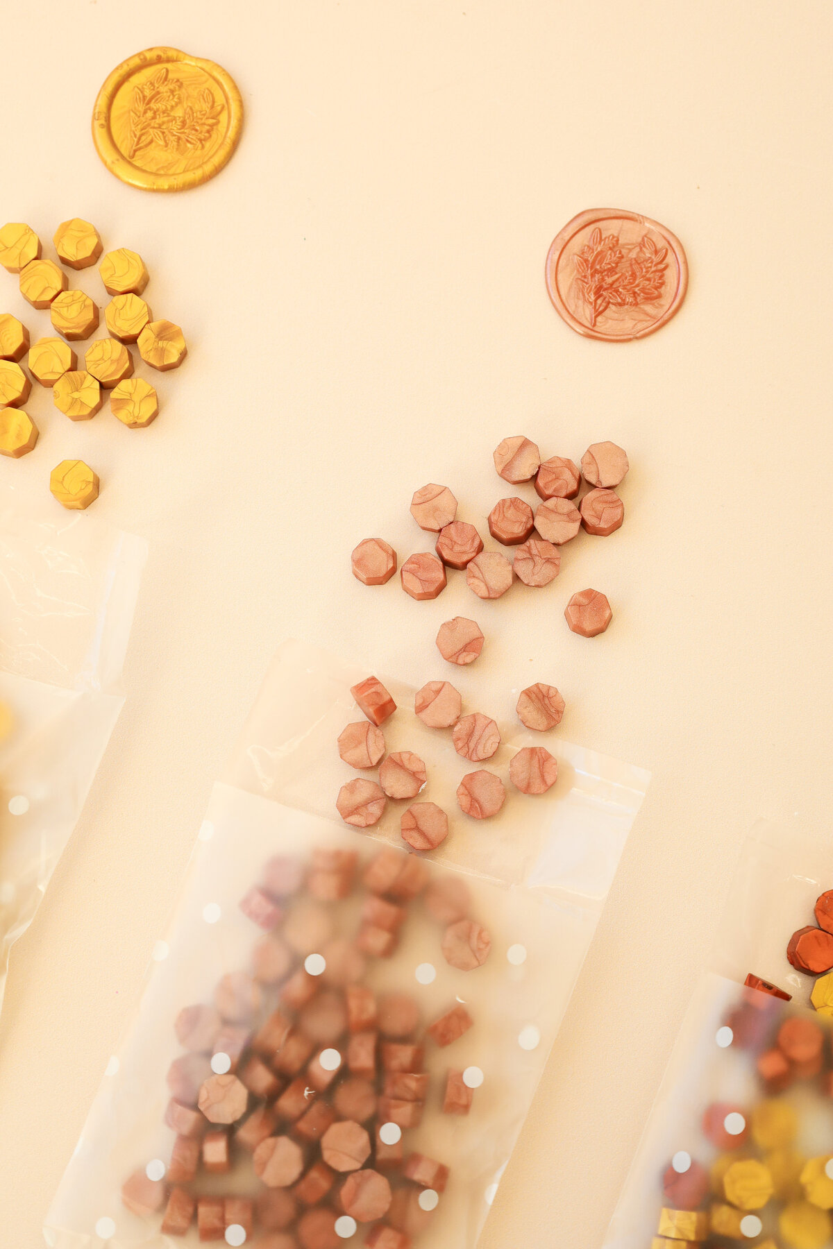 Rose Gold Wax Cubes | The Calligraphy Shop