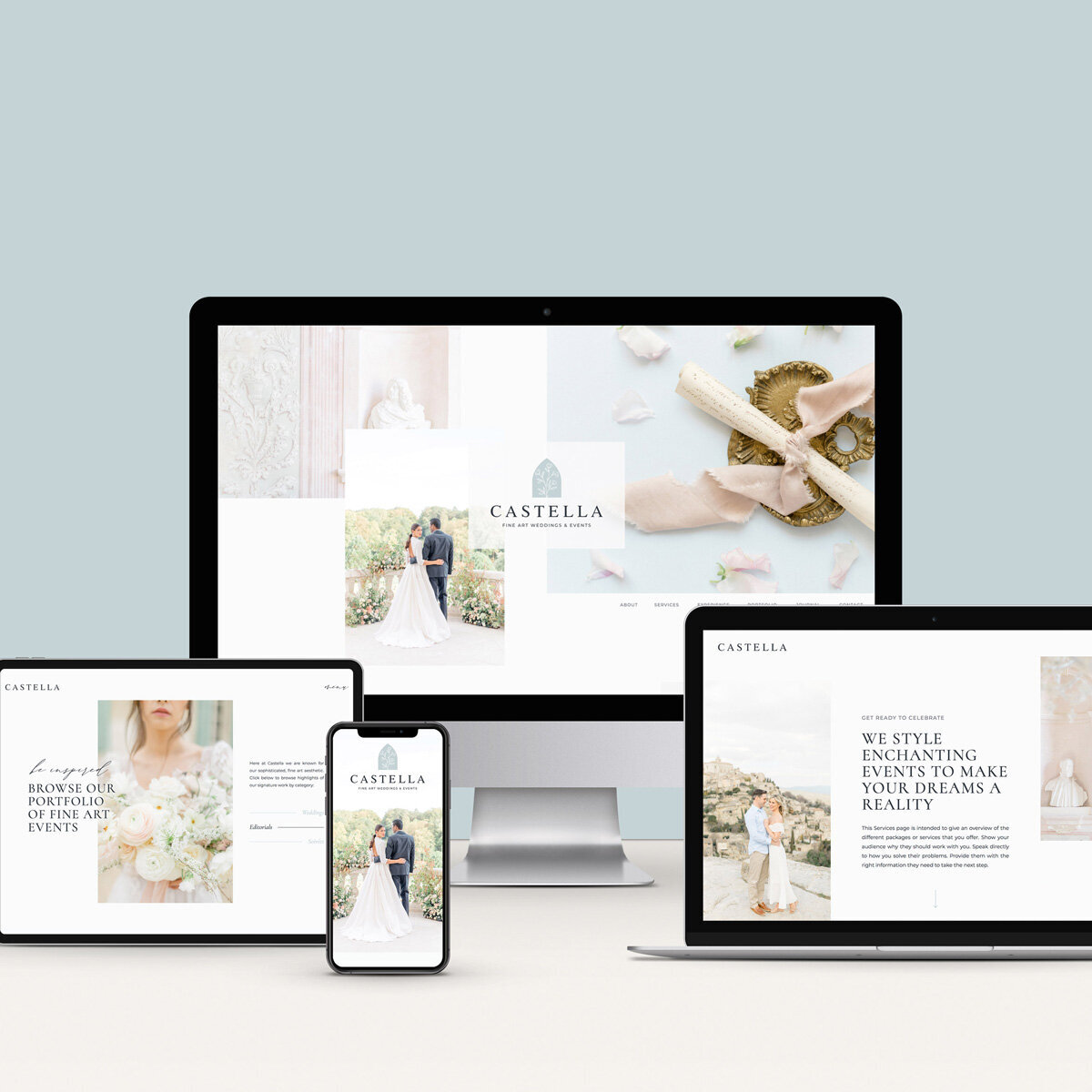 Wedding Planner Website Template Design | The Creative Accent