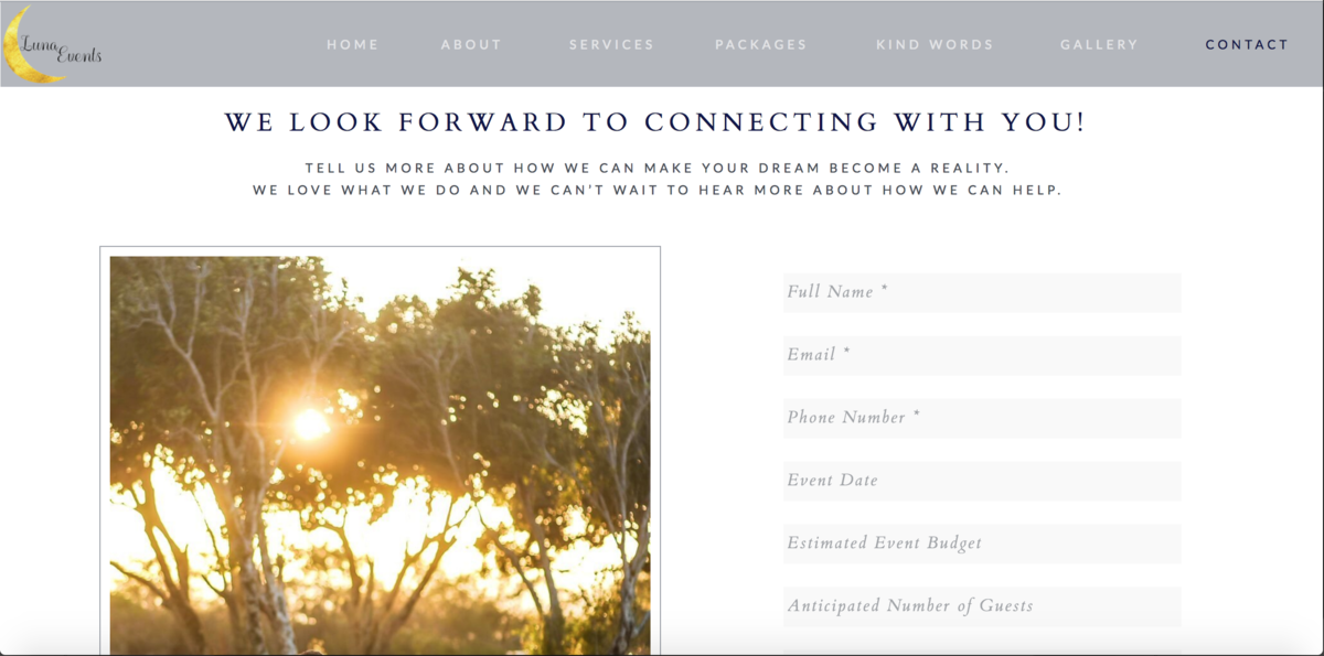 Contact The Luna Events