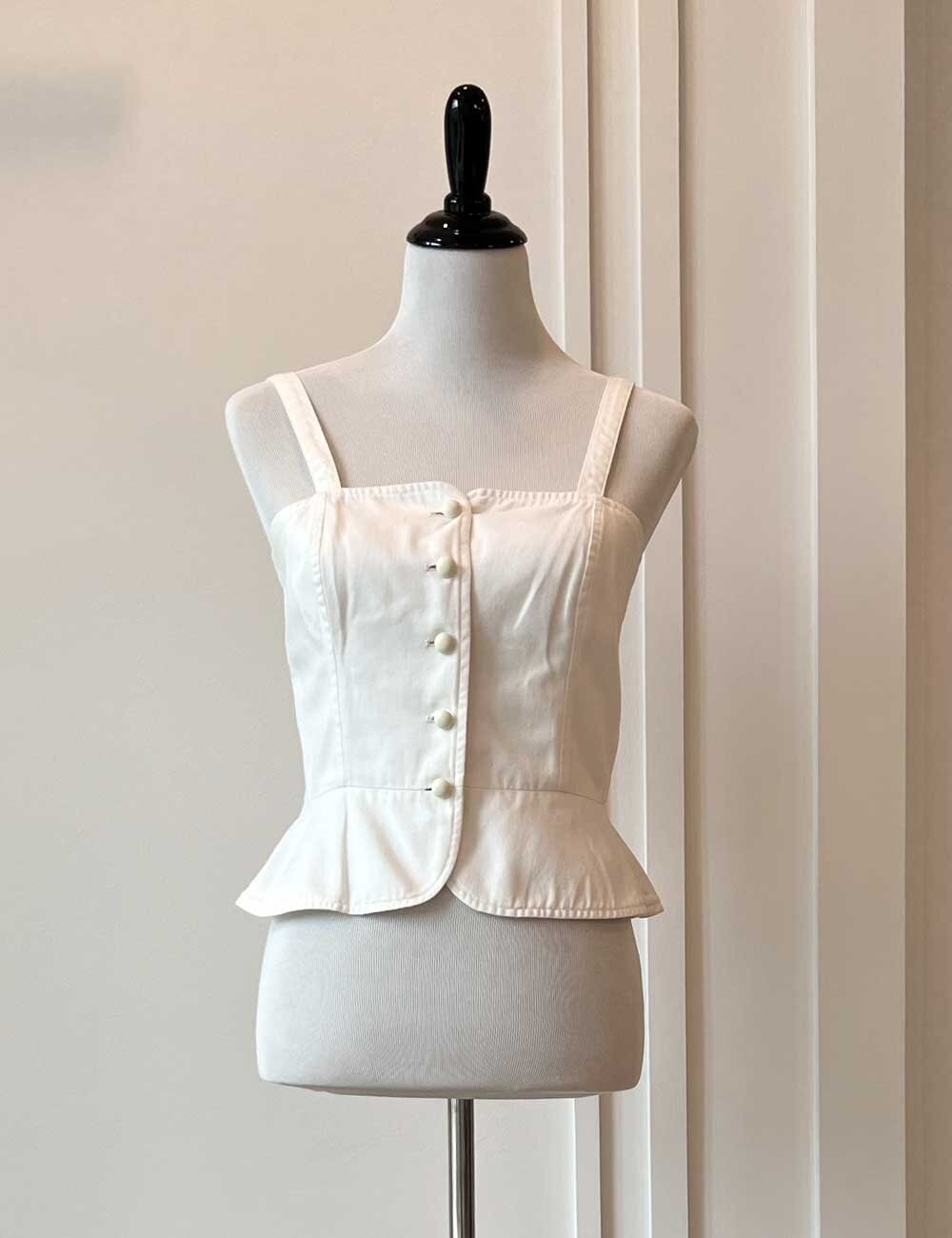 Buy Vintage YSL White Corset Online - Muse Archives