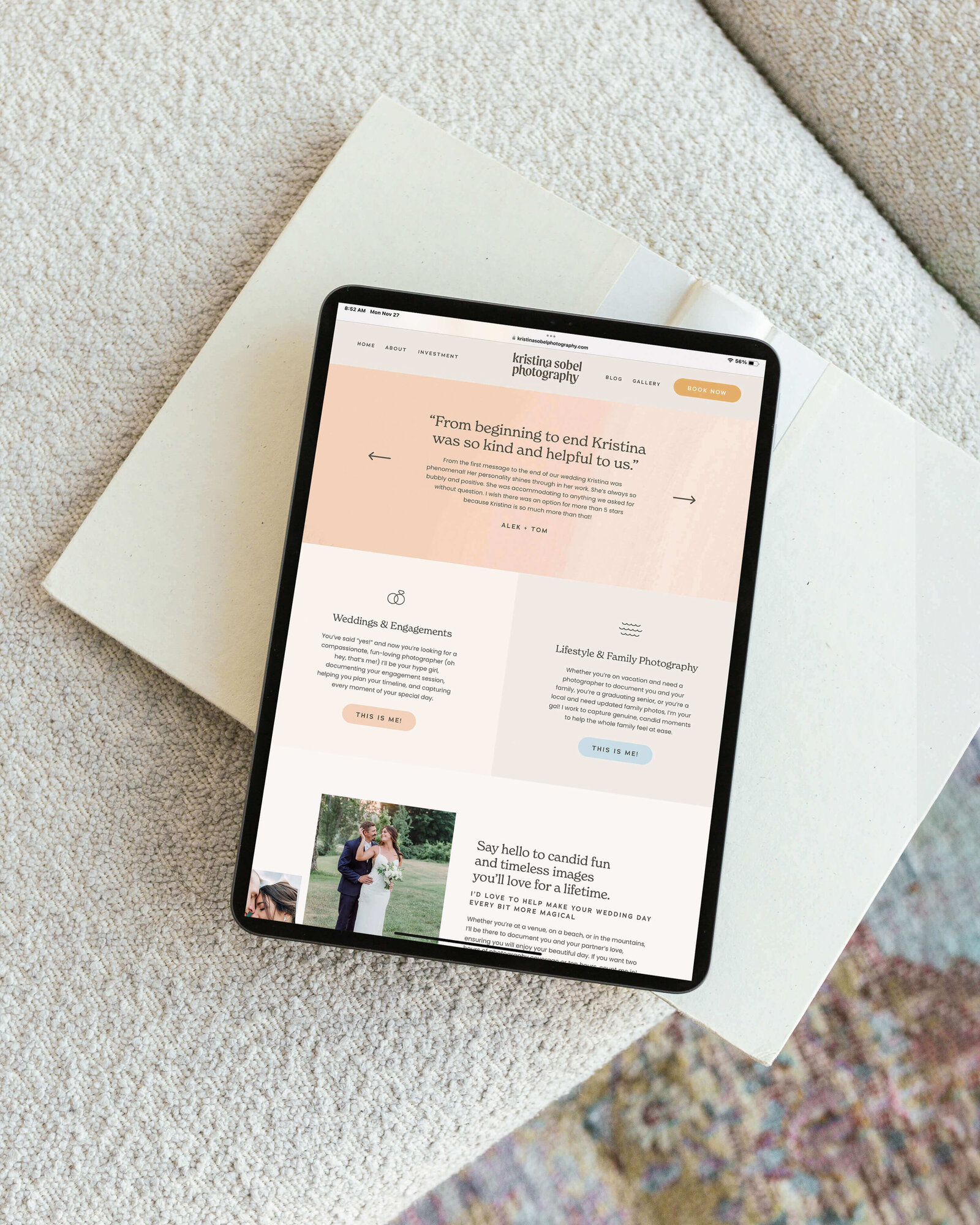 Brand and Website Design Portfolio by Kylie Buss Design