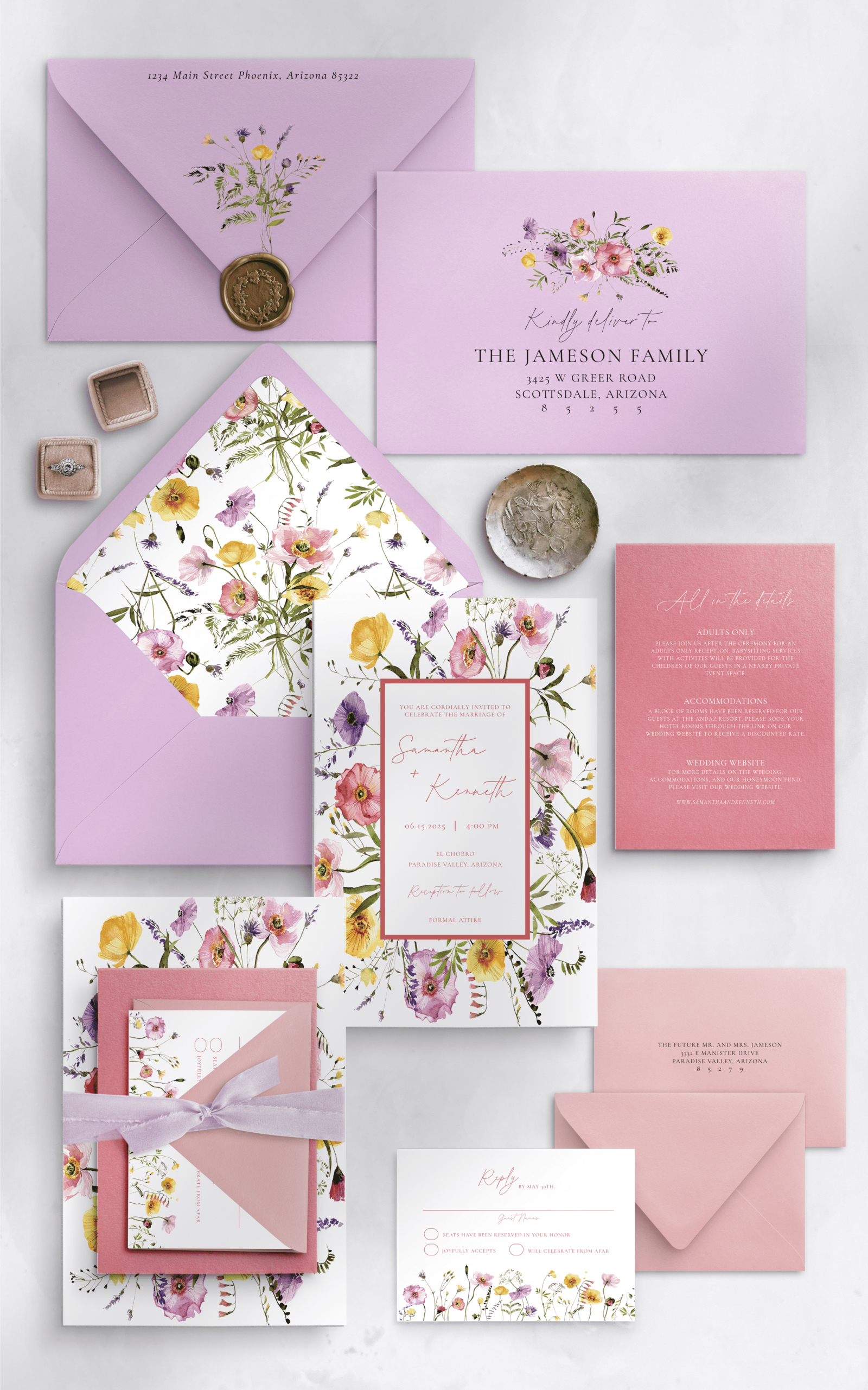 Zelle wedding invitations | Beachweddingtips.com