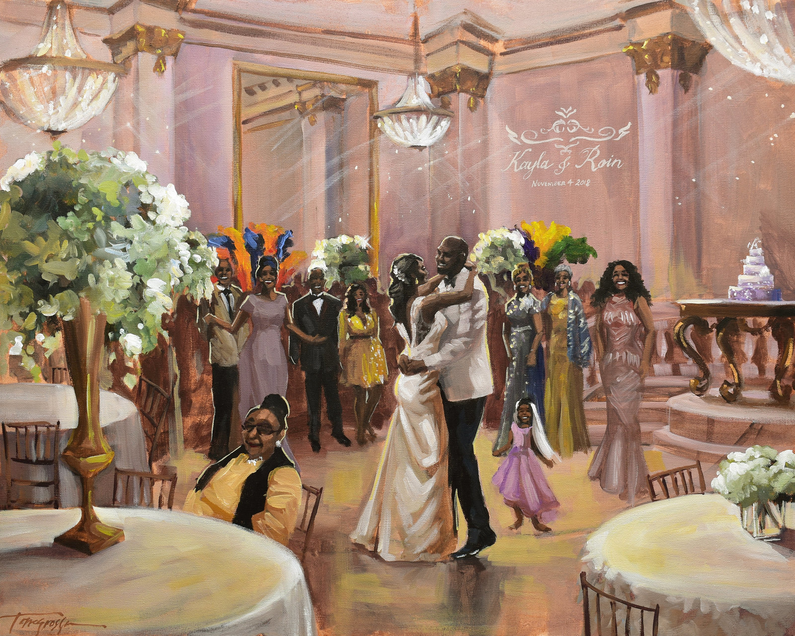 Live Wedding Painting - Torregrossa Fine Art