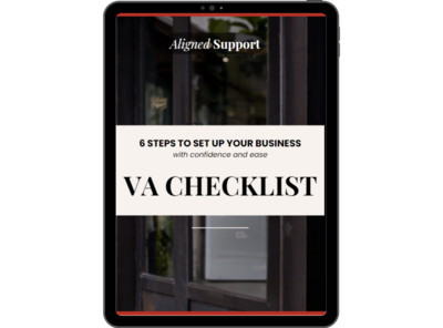 Virtual Assistant Checklist