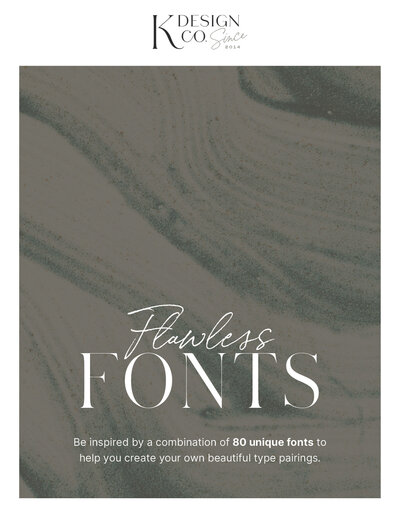 Flawless Fonts: Gorgeous Ready to Use Font Inspiration