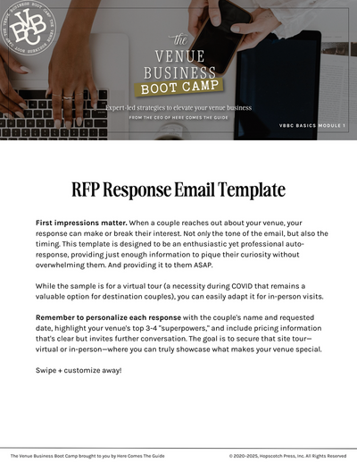 Create a Successful Virtual Venue Tour for Your Wedding Venue | Basics ...