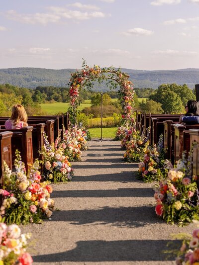 Open Air Chapel Wedding Venue, NY | Gilbertsville Farmhouse