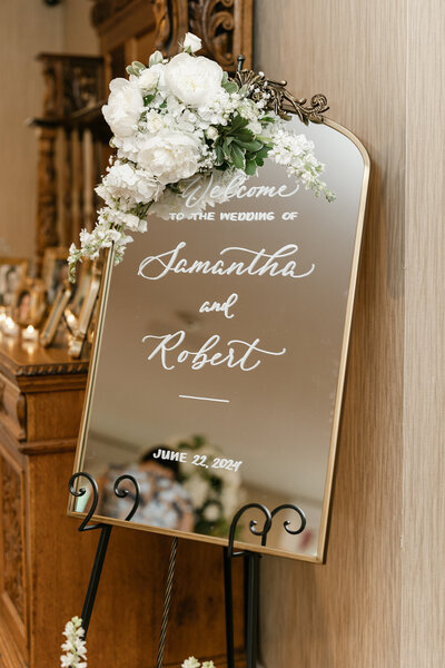 Connecticut Wedding Welcome Signs