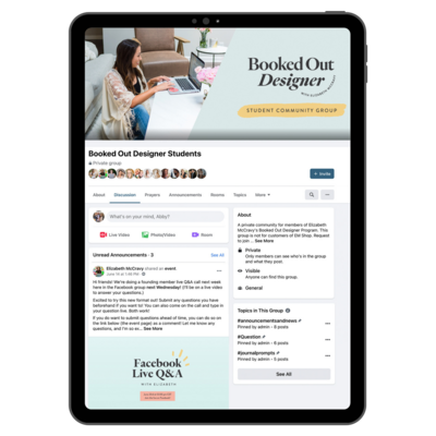 Booked Out Designer with Elizabeth McCravy | Design Business Course