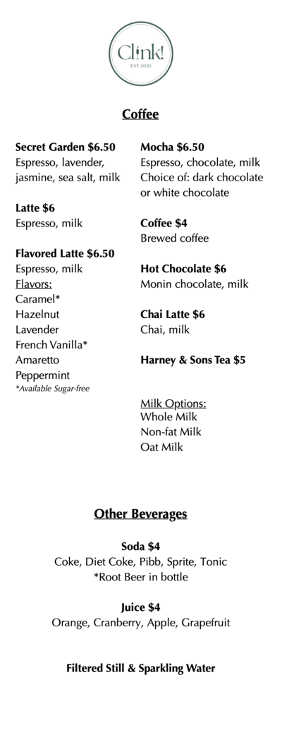 Seasonal Menu