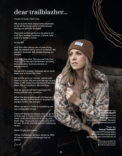 Trailblazher Magazine - Rural Women Across North America