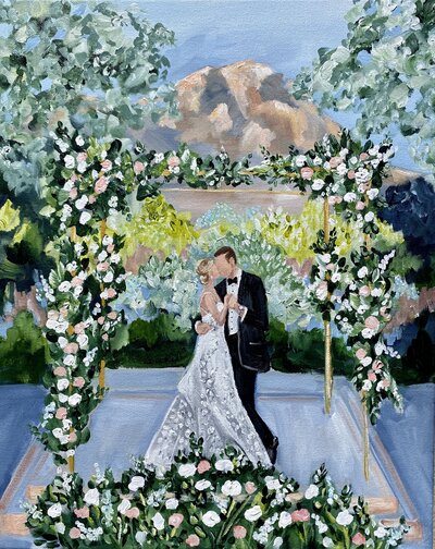Wedding Portrait Painter | Live Wedding Painting Cost
