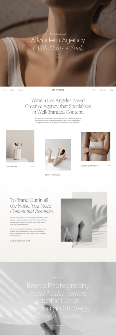 Shop the Collection | Showit Website Templates | Tonic Site Shop