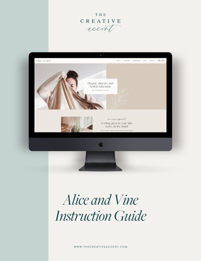 Alice and Vine Showit Template by The Creative Accent