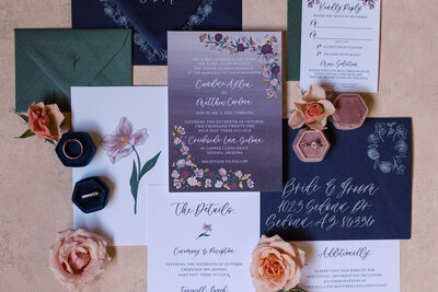 Calligraphy Wedding Invitations, Custom Invitations Austin TX | MEB ...
