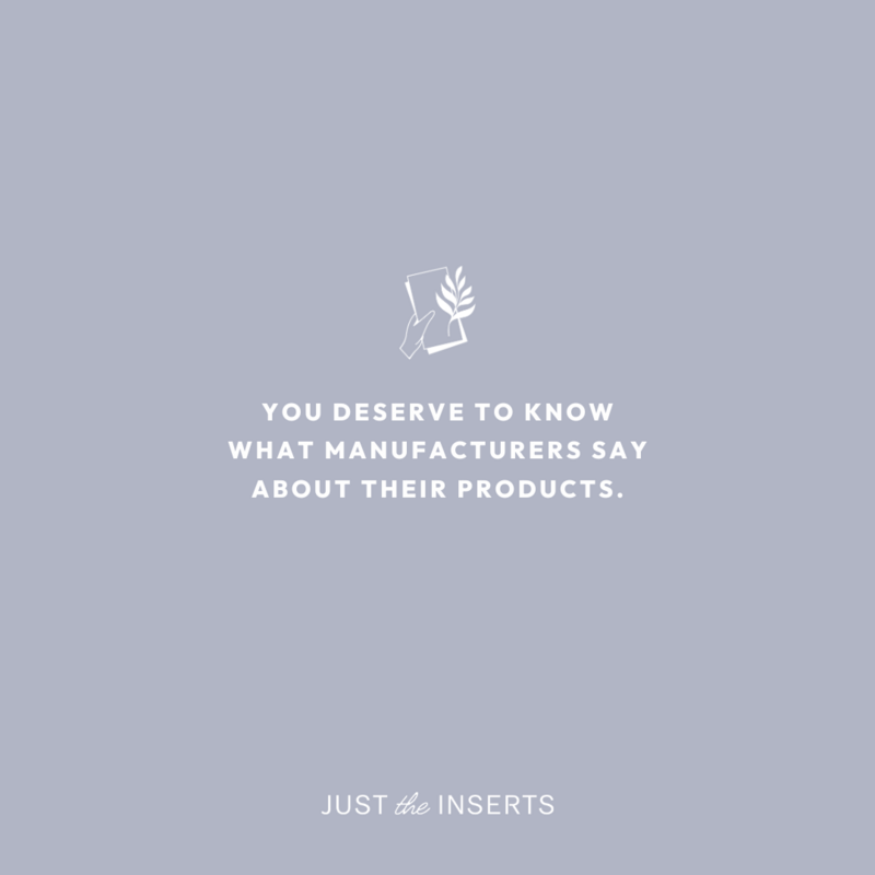 Just the Inserts | About