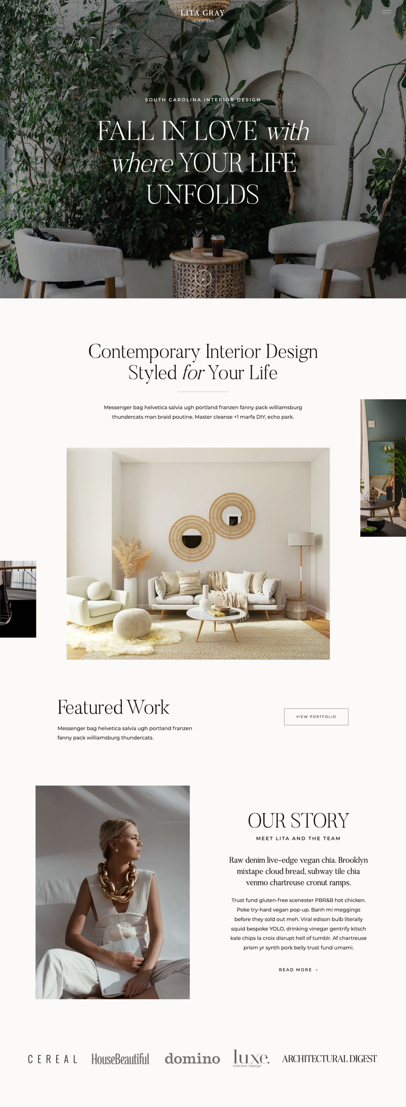 Modern Showit Template Showit Sales Page Luxe Showit Template Website 