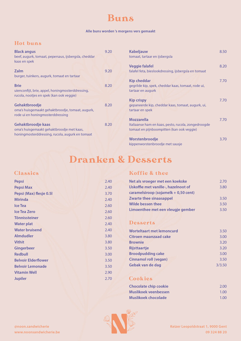 Home [noonsandwicherie.be]