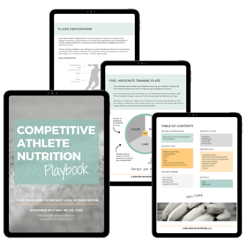 Resources and guide for high school athlete nutrition food