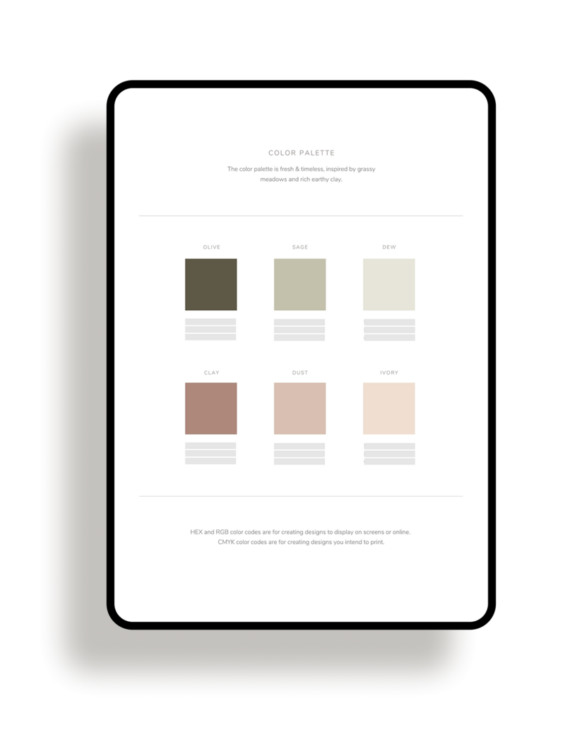 Shop Brand Kit : The Explorer - Organic & Earthy Branding