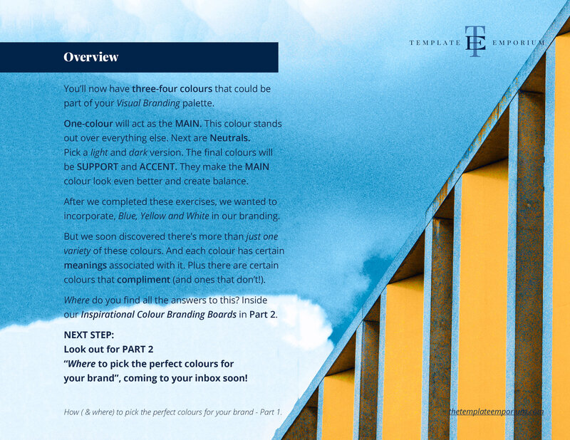 How to pick the perfect colours for your brand - Free Guide