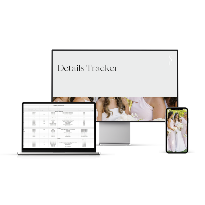 Wedding Details Tracker for Wedding Planners