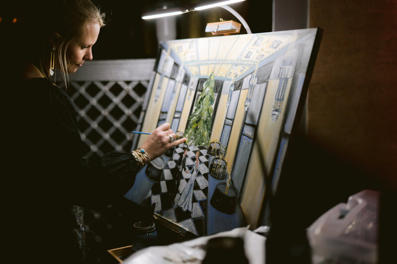 Wedding Portrait Painter | Live Wedding Painting Cost