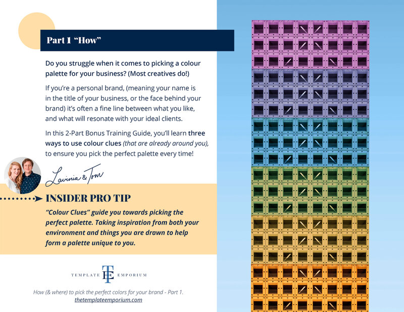 How to pick the perfect colours for your brand - Free Guide