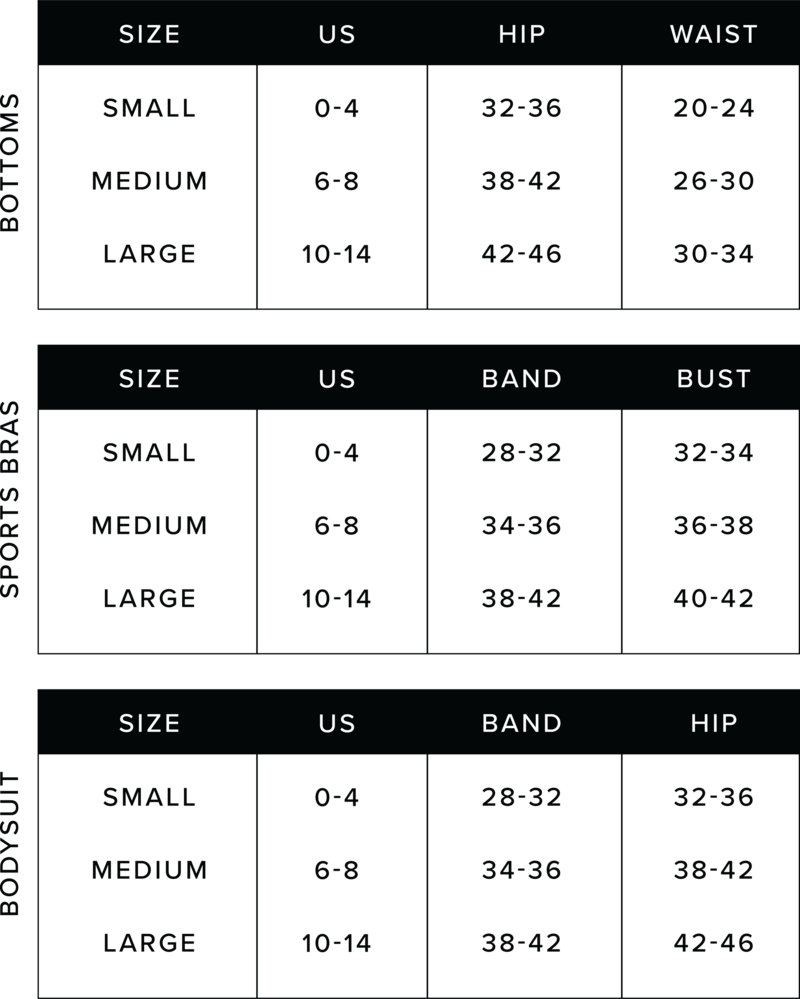 size guide | snxtchd.com