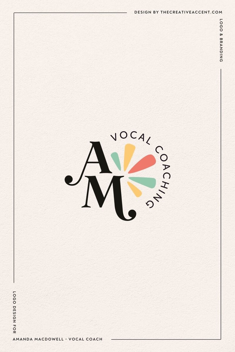 Colorful Brand Design and Showit Website for Vocal Coach