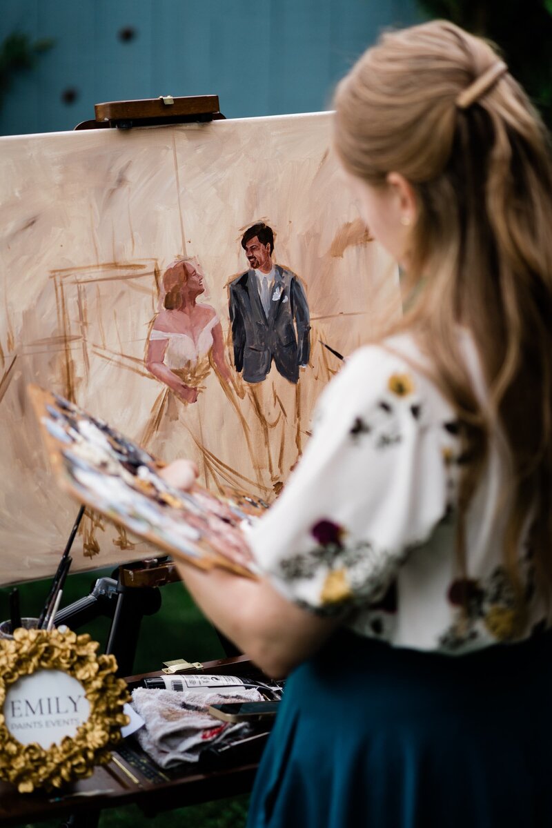 Emily Paints Events: Ontario Live Wedding Painter