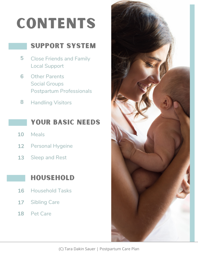 Postpartum Care Plan and Workbook
