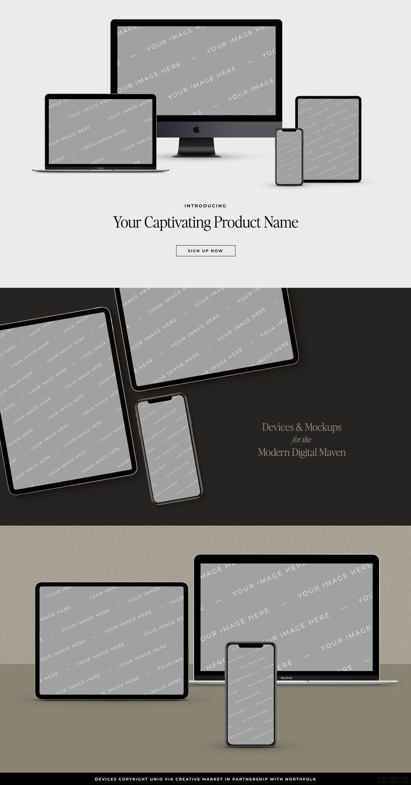 Showit Device Canvas Kit Template