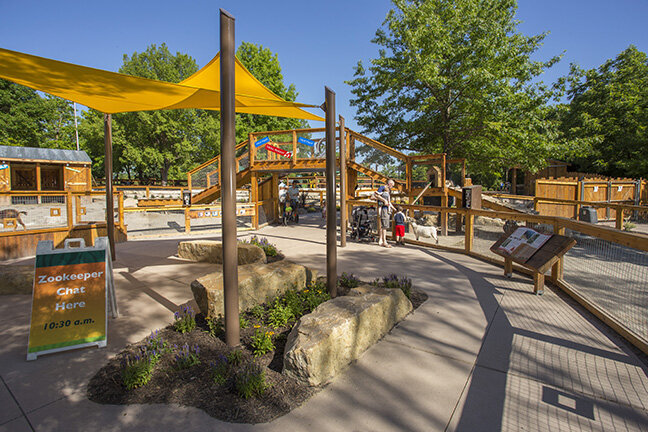 Kansas City Zoo Goat and Donkey Exhibit | MegaKC — Kansas City Zoo