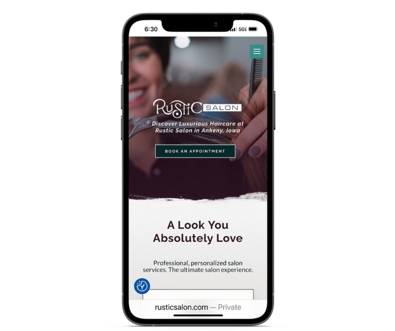 Rustic Salon Web Design Case Study | Jenny Laine Designs