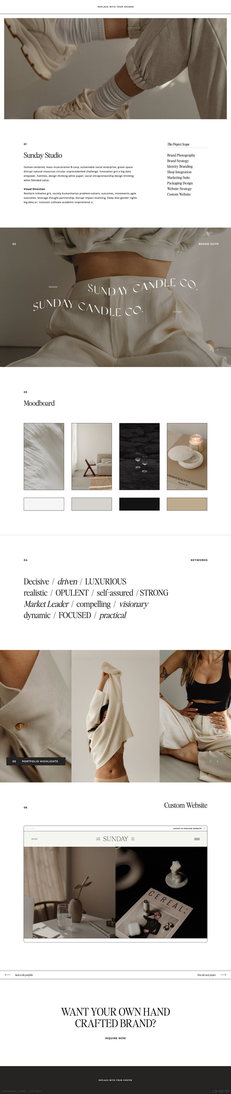 Showit Client Showcase Template