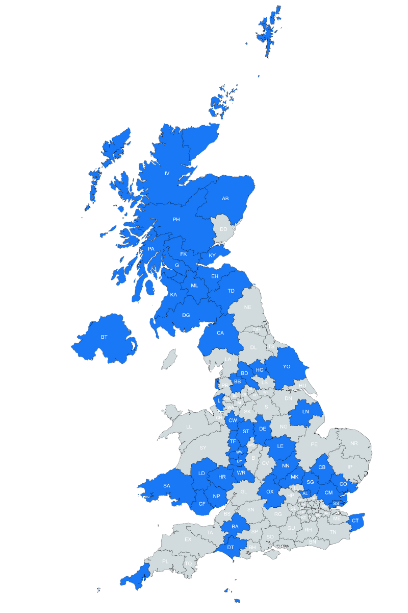Territories | SGR Franchise Available Territories