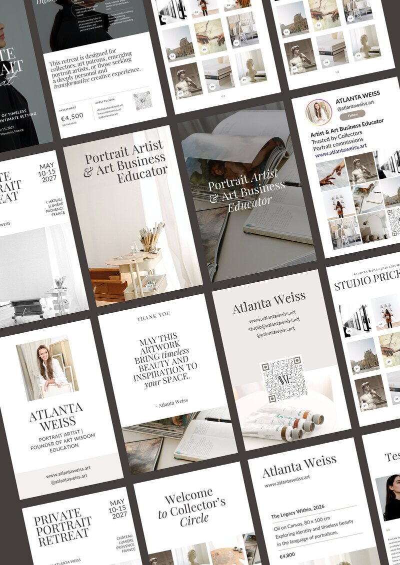 BUNDLE 460 Artist Canva Templates for Professional Branding