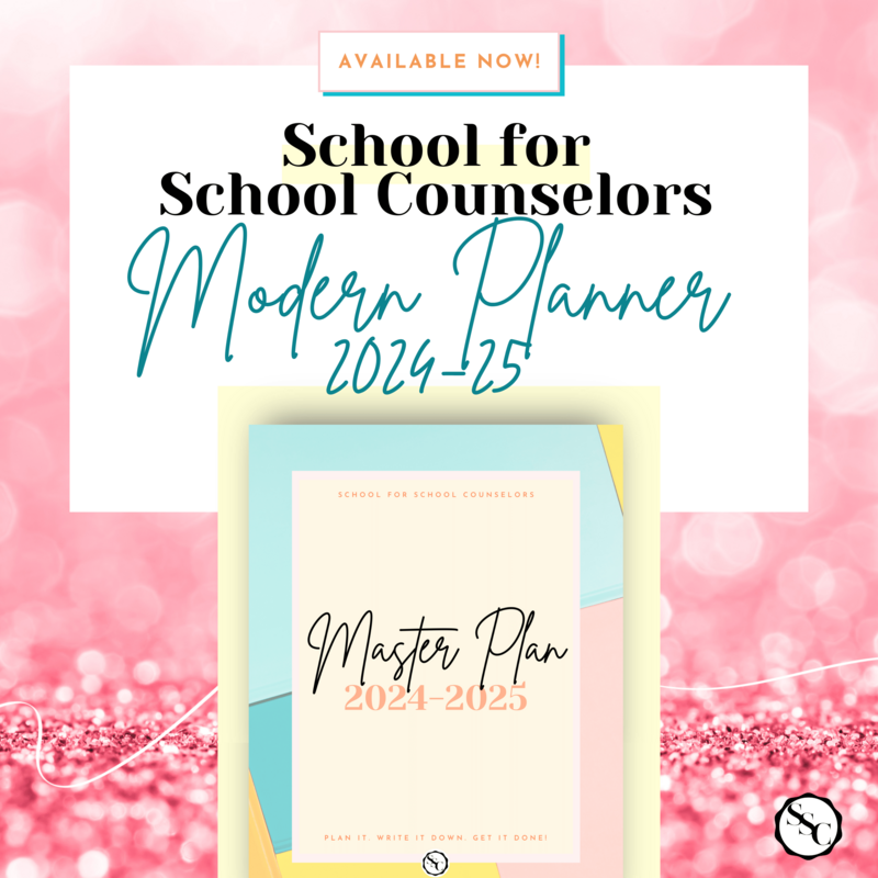2024-2025 Modern School Counselor Planner