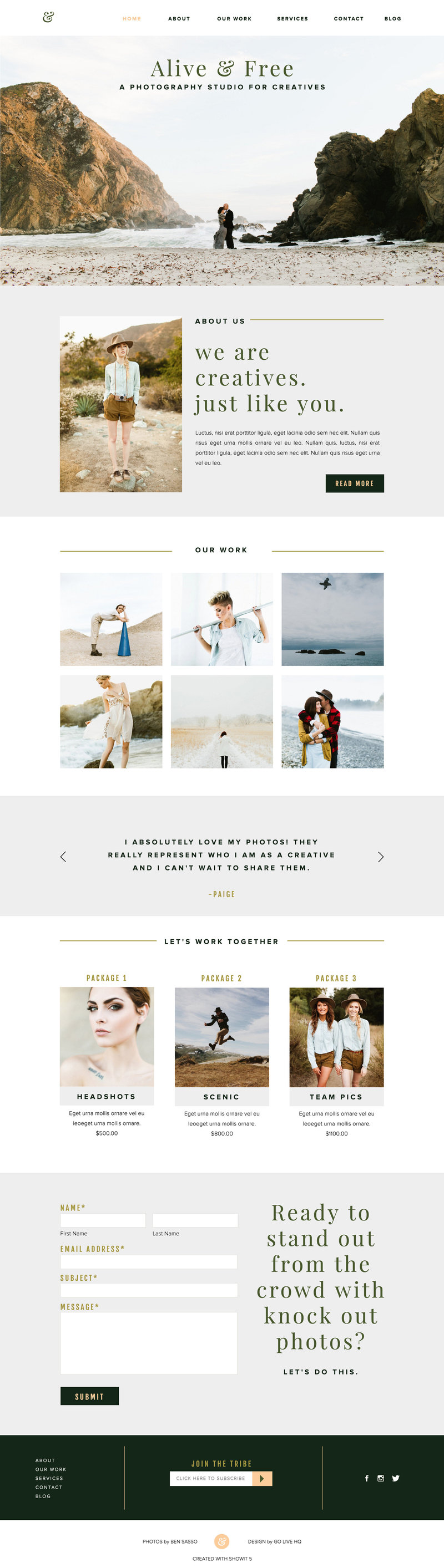 Spark Inspiration for your Website with Cheers Babe Photo - Showit