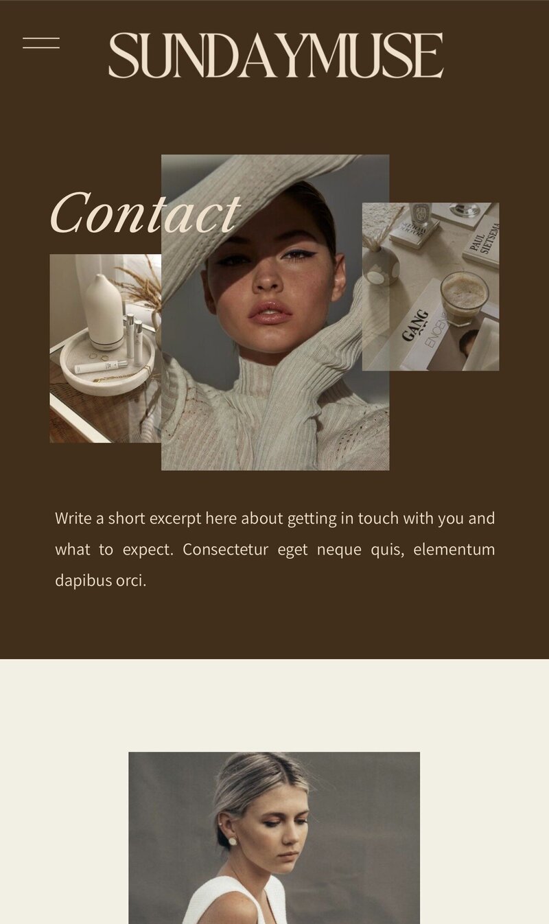 SUNDAY MUSE Showit Website Template | Third Story Apartment