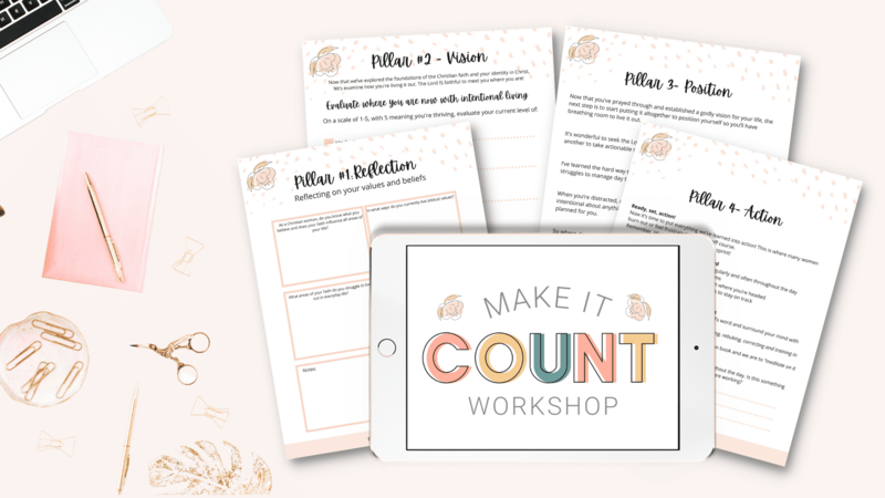Make it Count Workshop: Living an Intentional Christian Life