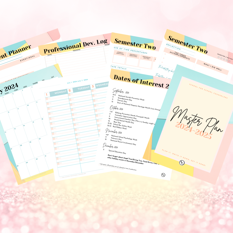 2024-2025 Modern School Counselor Planner