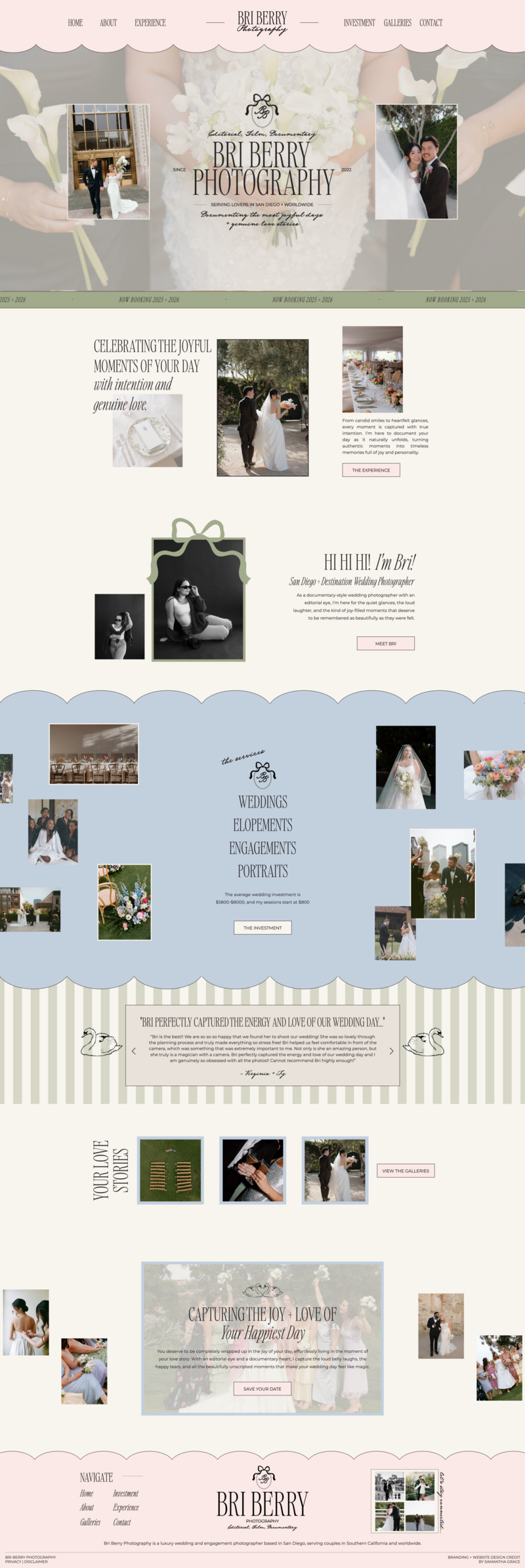 HOME | By Samantha Grace, Showit Website and Brand Designer