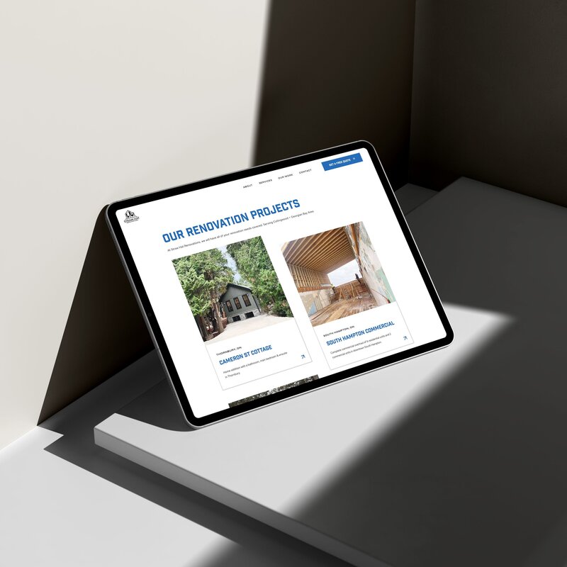 Bold General Contractor & Construction Showit Website | CWD