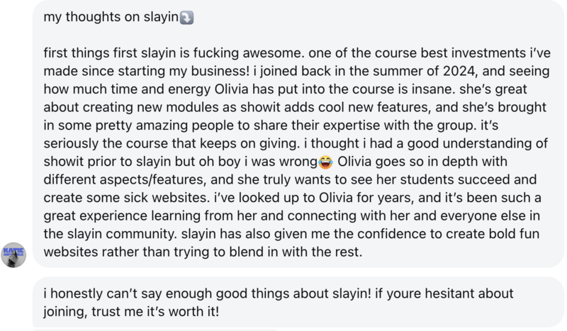 Slayin Showit | The Best Showit Website Design Course