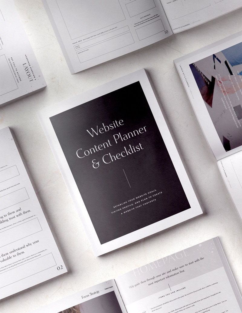 Website Content Planner and Checklist | Shop Saffron Avenue, Brand ...