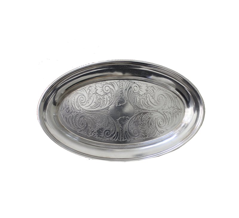 Silver Oval Tray